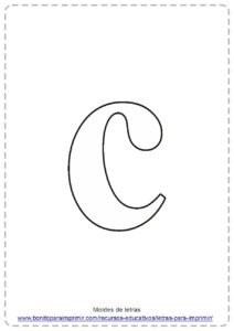 Letras C para imprimir - Letras para imprimir