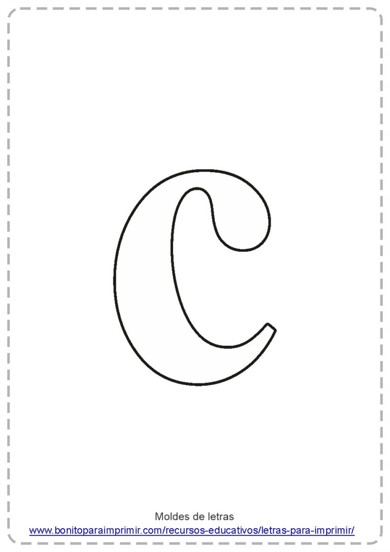 Letras C para imprimir - Letras para imprimir
