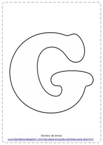 letras g para imprimir - Letras para imprimir