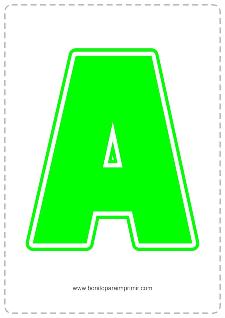 Letras a colores - Letras para imprimir