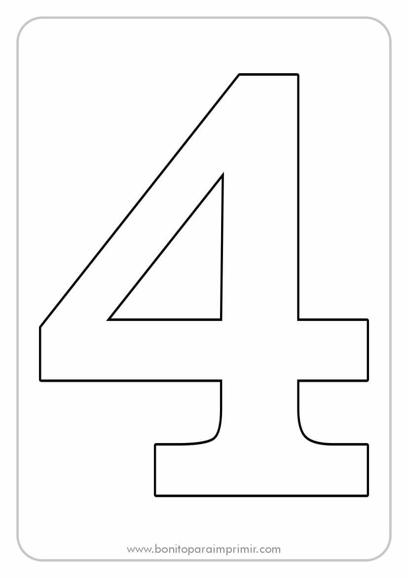 Números para imprimir - Letras para imprimir
