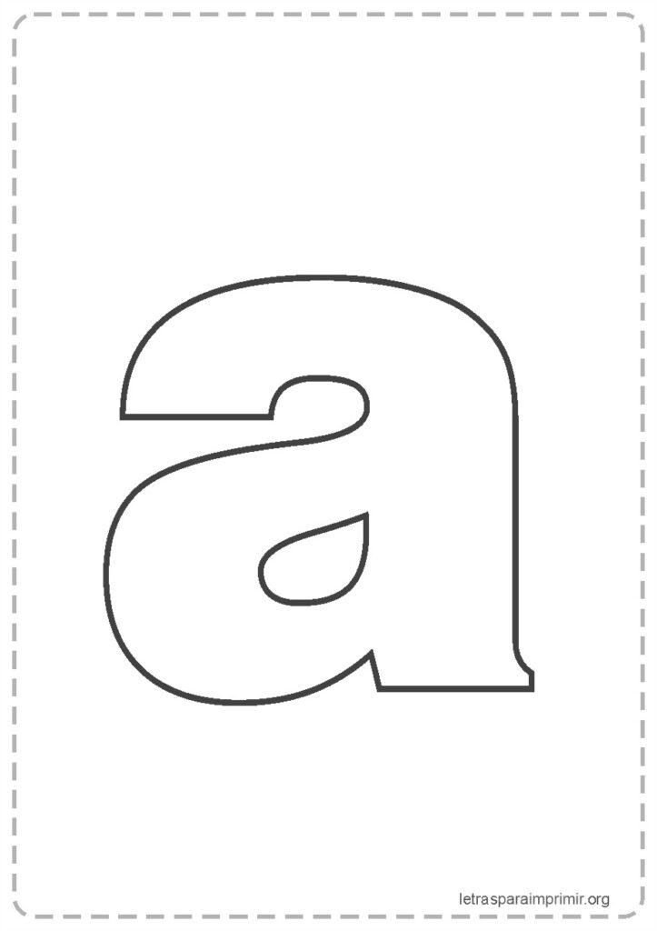 Letras minúsculas - Letras para imprimir