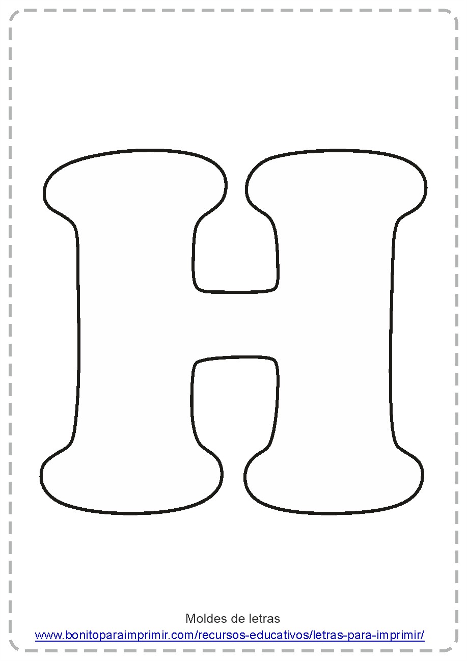 Letras H para imprimir - Letras para imprimir
