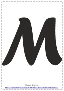 Letras M para imprimir - Letras para imprimir