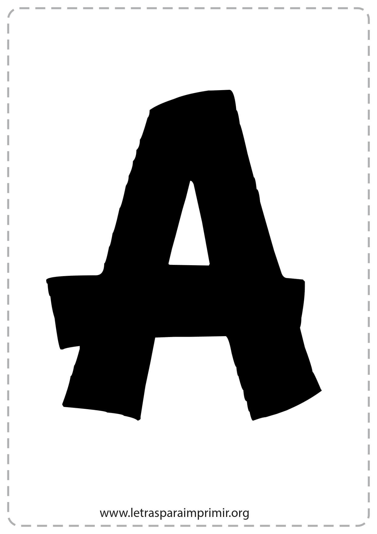 Letras Negras para imprimir - Letras para imprimir