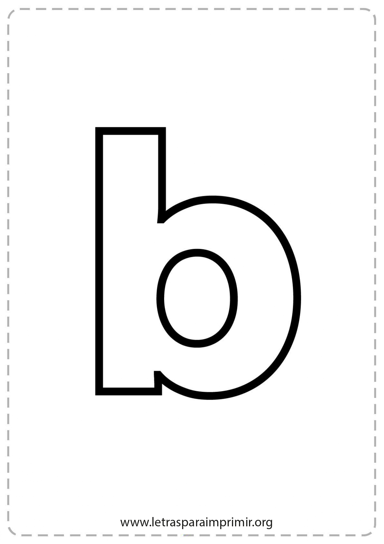 Letras minúsculas - Letras para imprimir