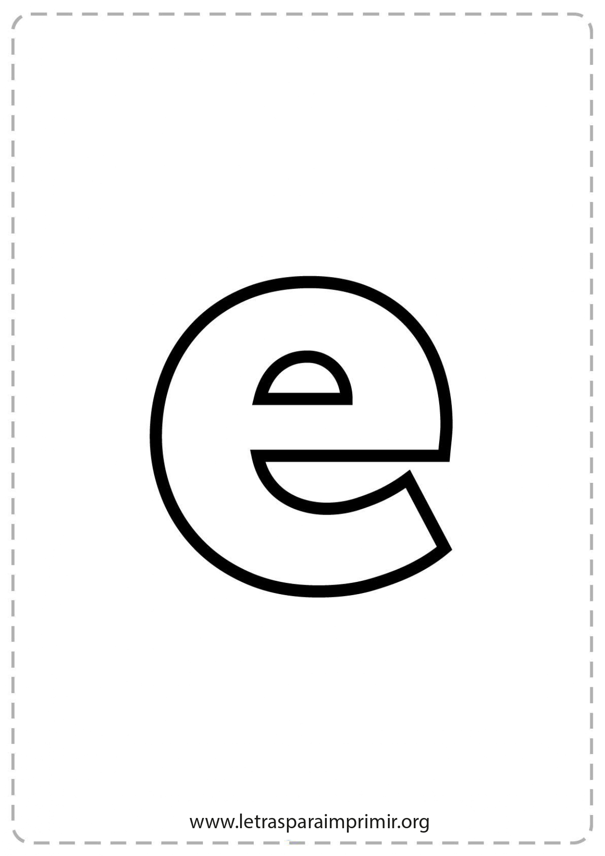 Letras Minusculas E Bolha