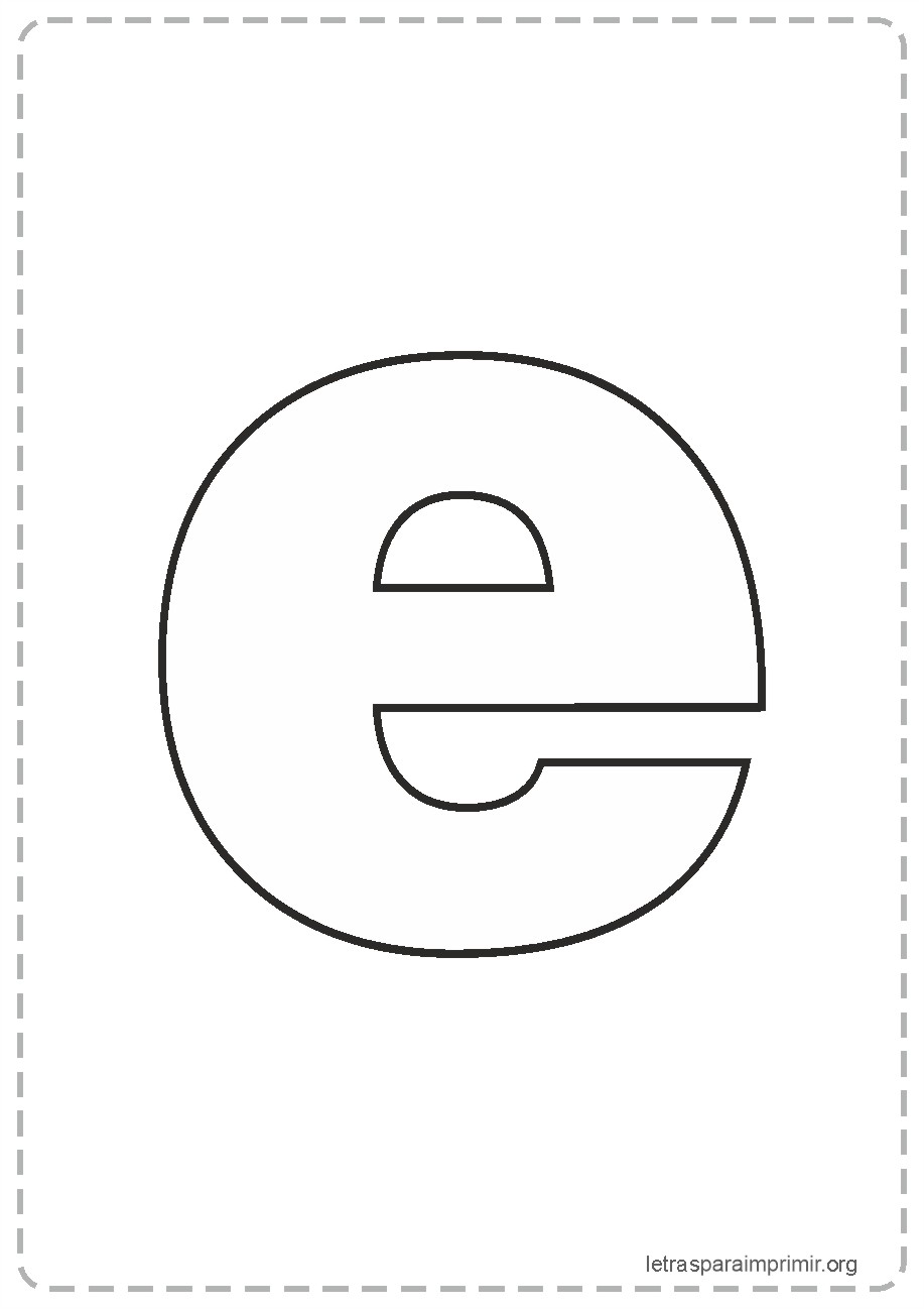 Letras minúsculas - Letras para imprimir