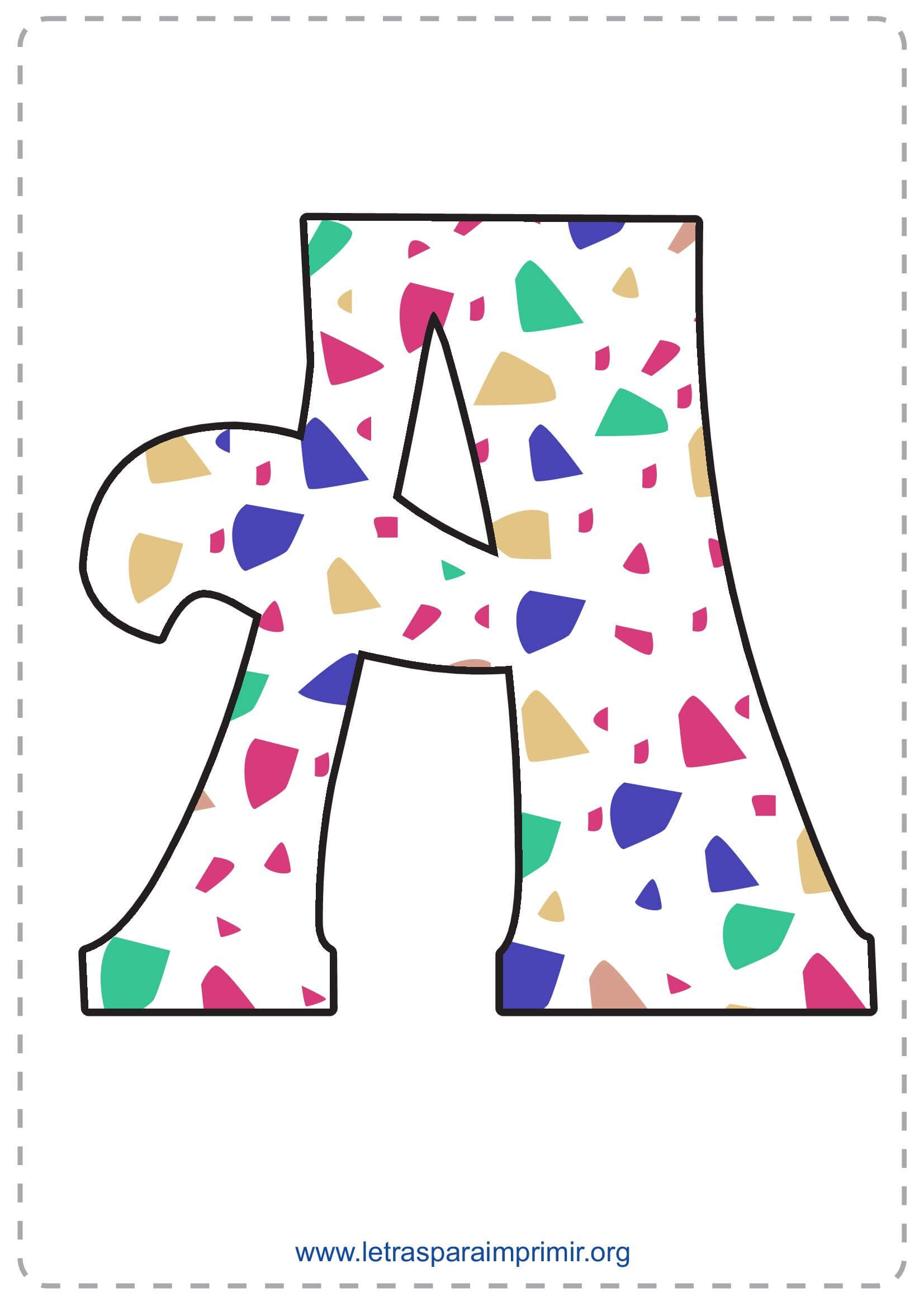 Letras A para imprimir - Letras para imprimir