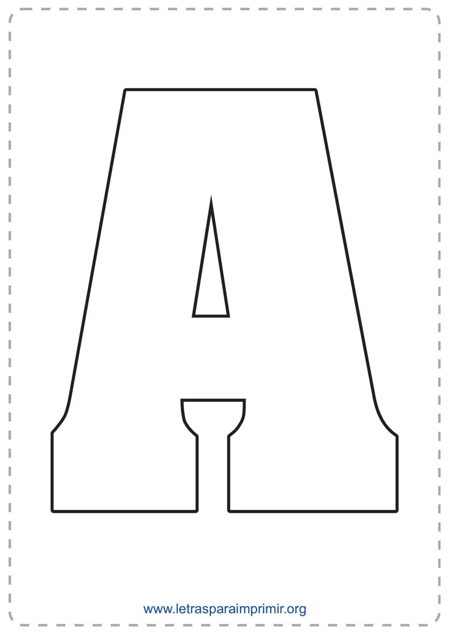 Letras A para imprimir - Letras para imprimir