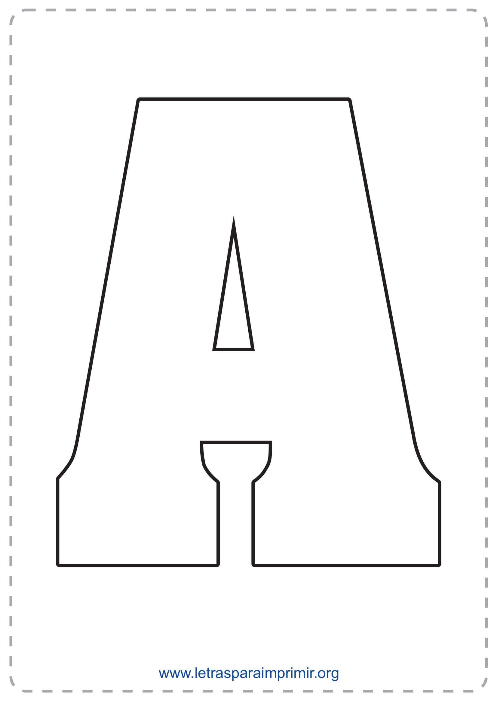 Letras A para imprimir - Letras para imprimir