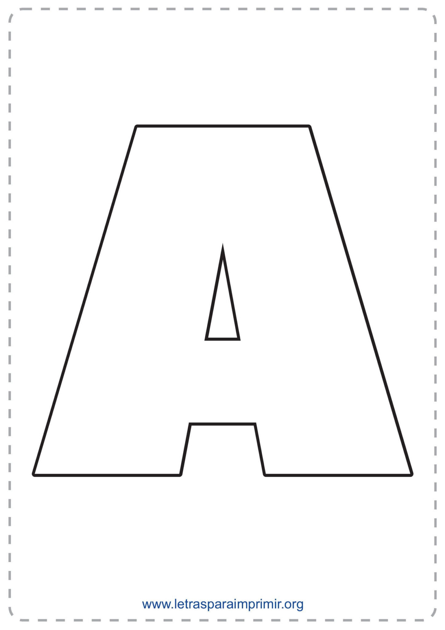 Letras A para imprimir - Letras para imprimir