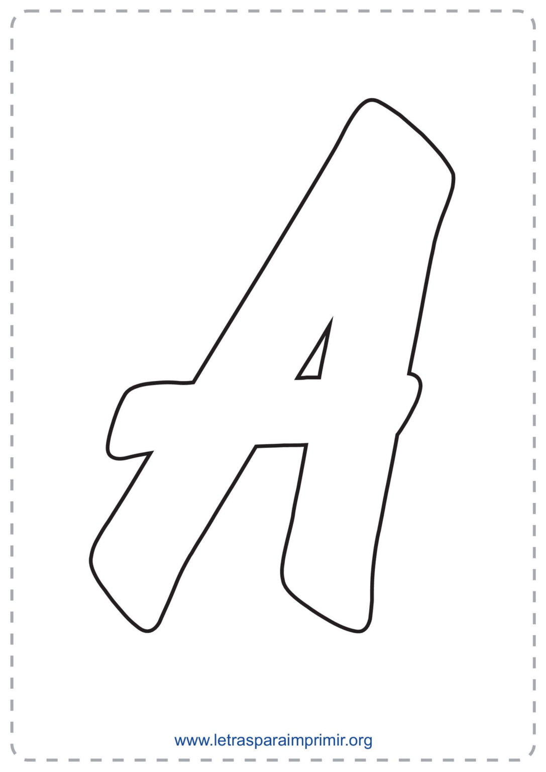 Letras A para imprimir - Letras para imprimir