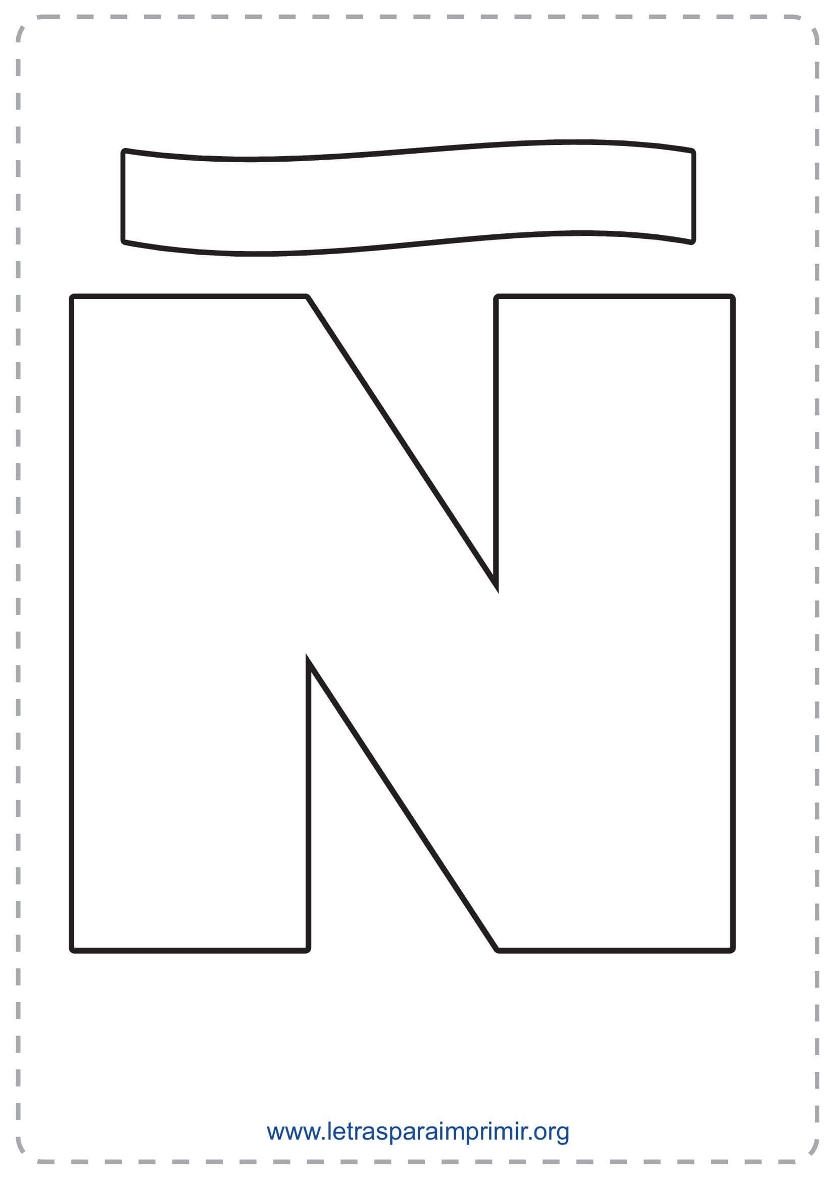 Letras Ñ para imprimir - Letras para imprimir
