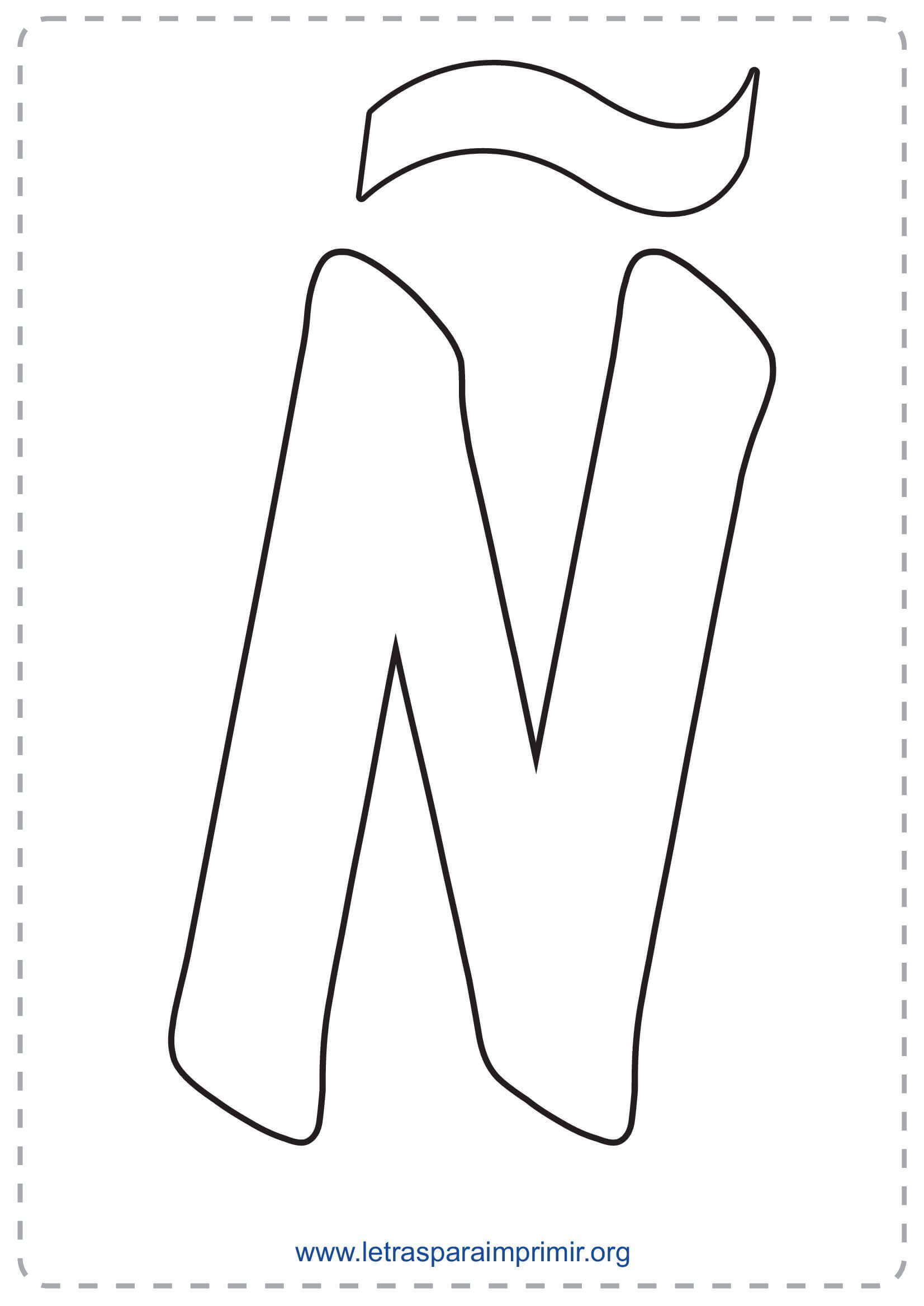 Letras Ñ para imprimir - Letras para imprimir