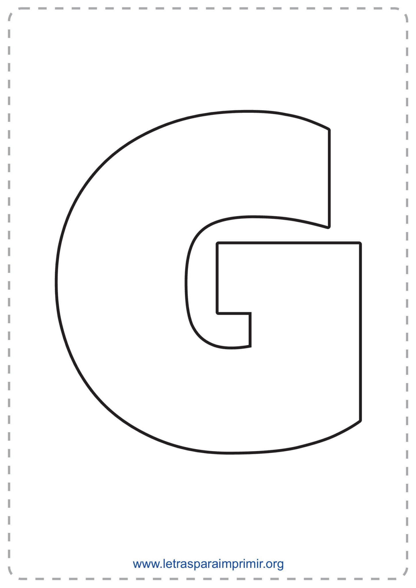 Letras G para imprimir - Letras para imprimir