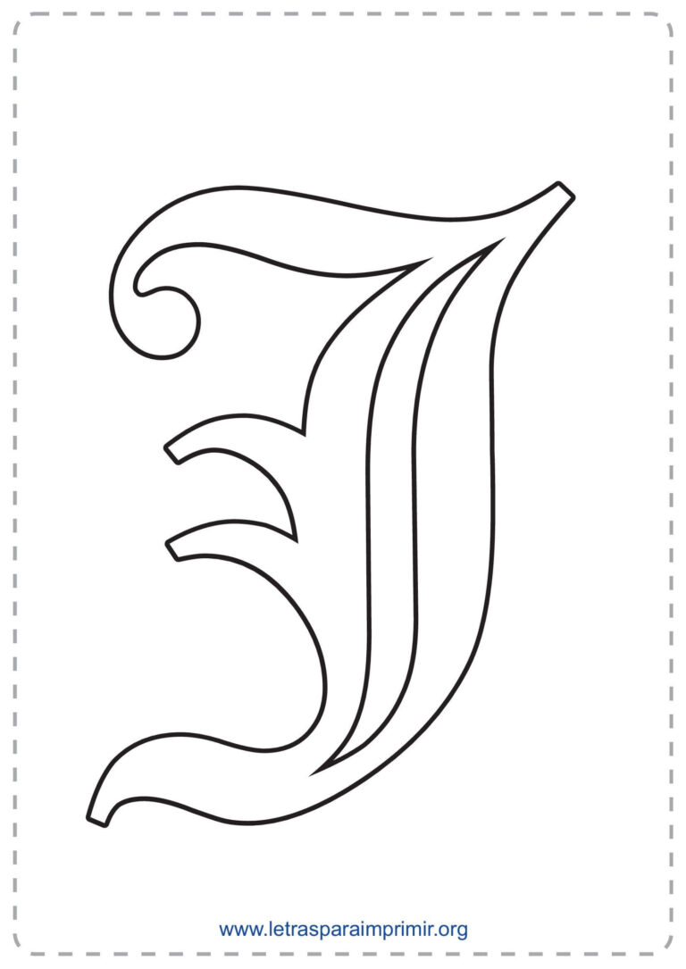 Letras J para imprimir - Letras para imprimir
