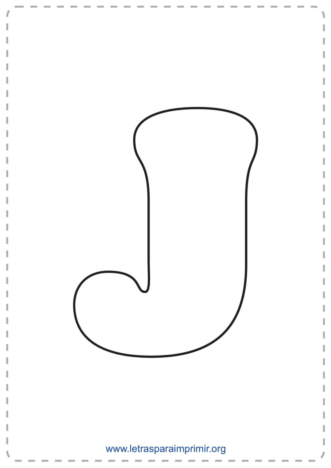 Letras J para imprimir - Letras para imprimir