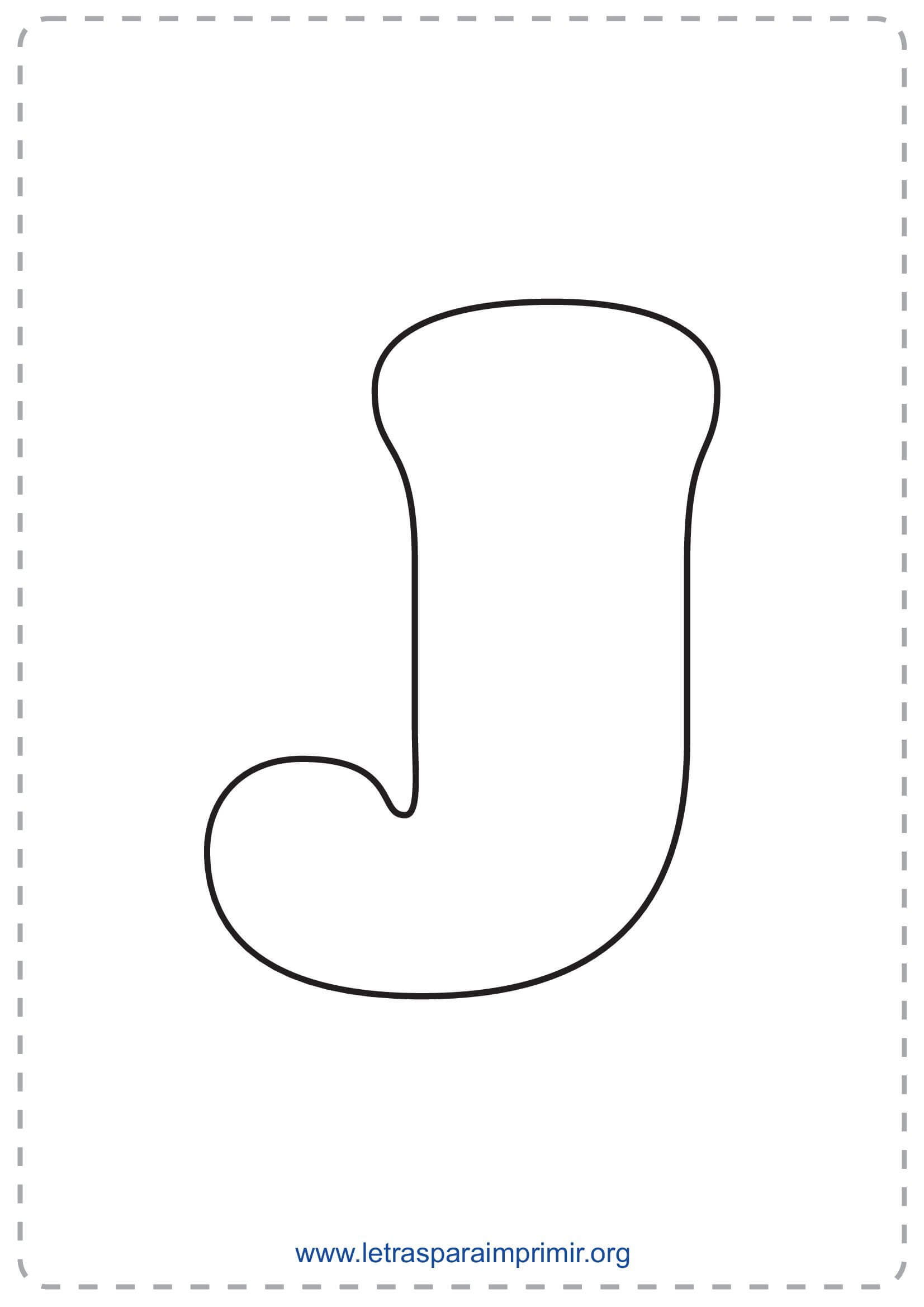 Letras J para imprimir - Letras para imprimir