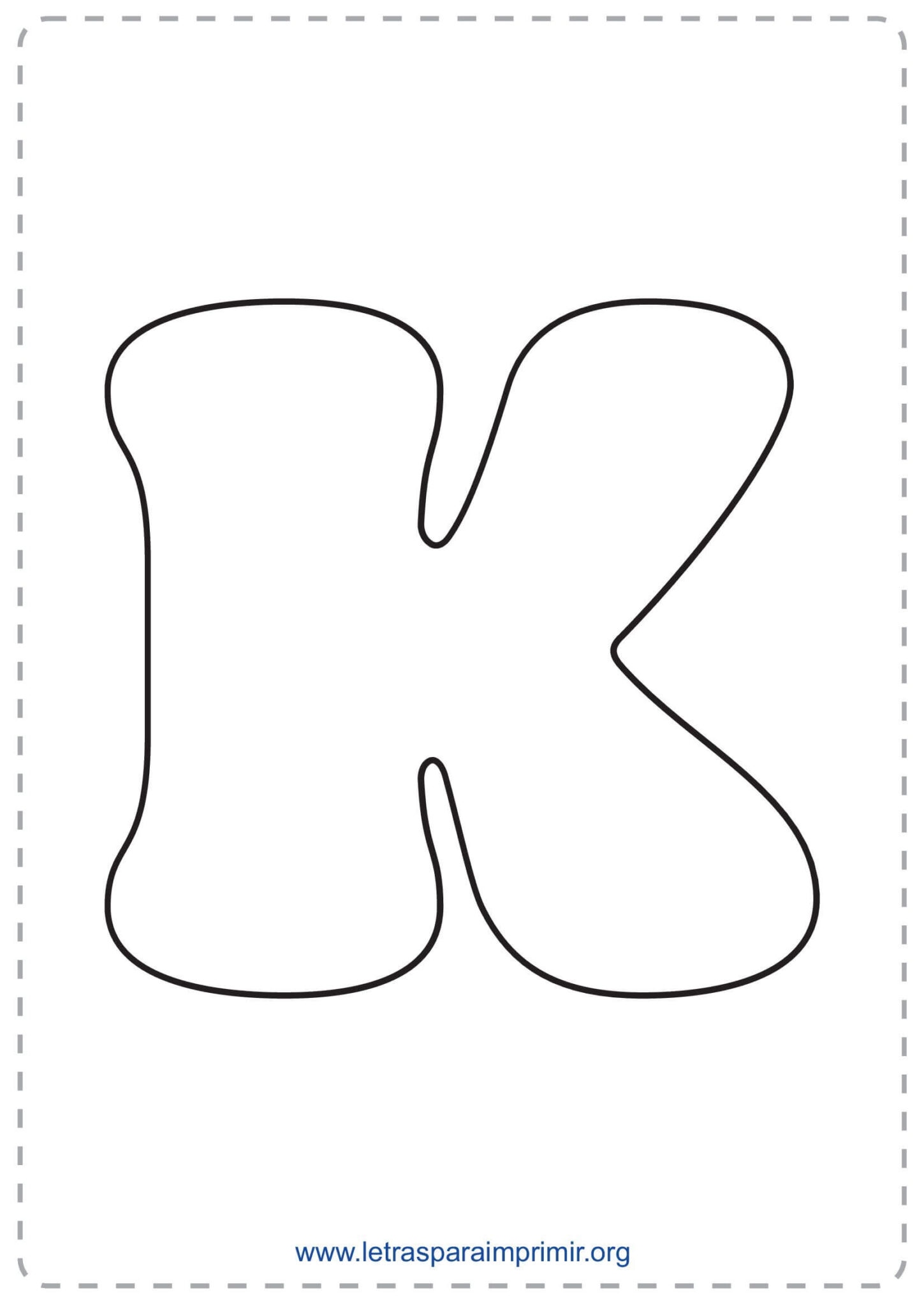 Letras K para imprimir - Letras para imprimir