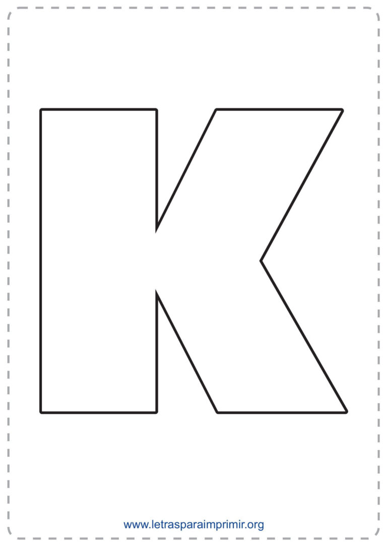 Letras K para imprimir - Letras para imprimir