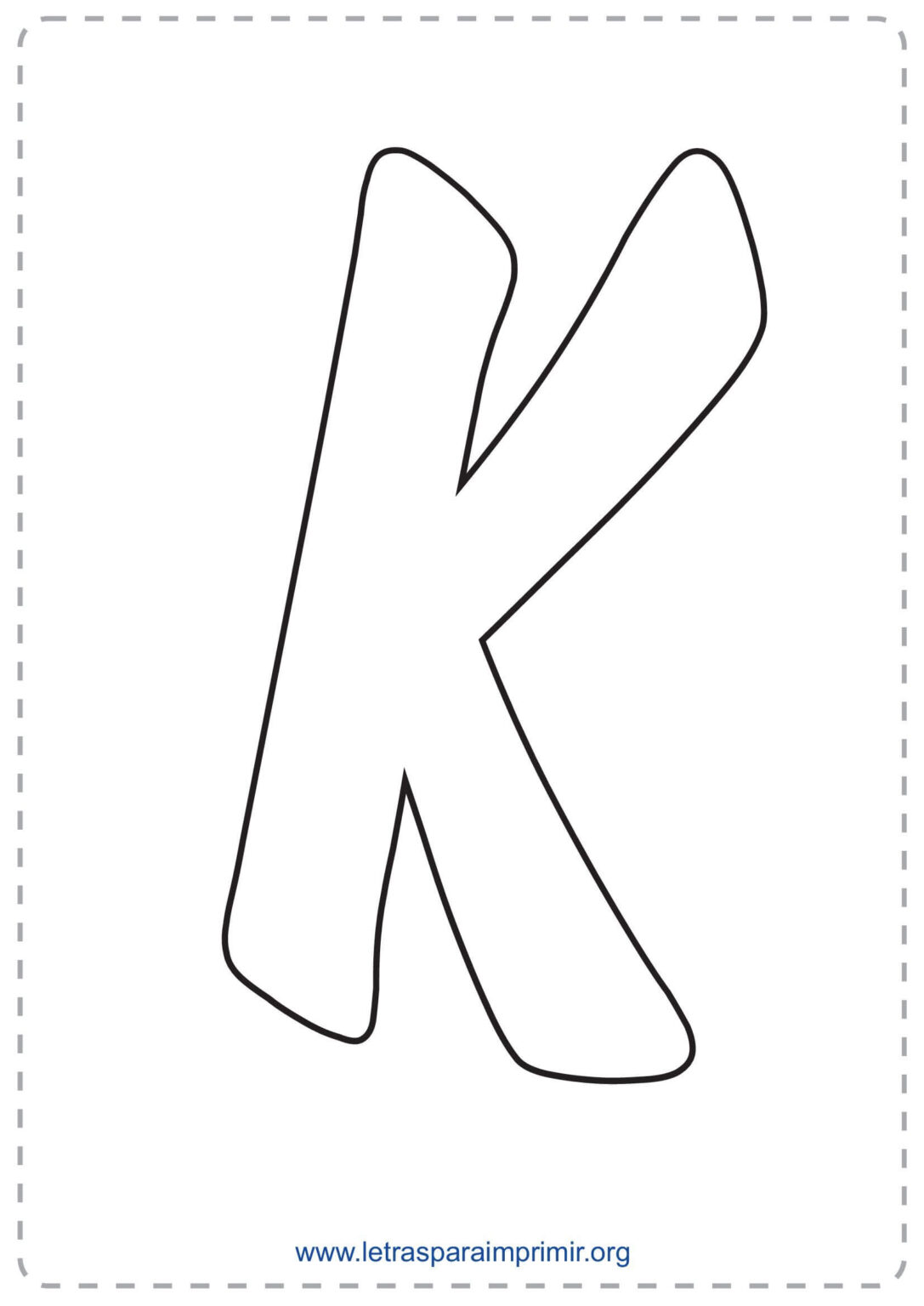 Letras K para imprimir - Letras para imprimir