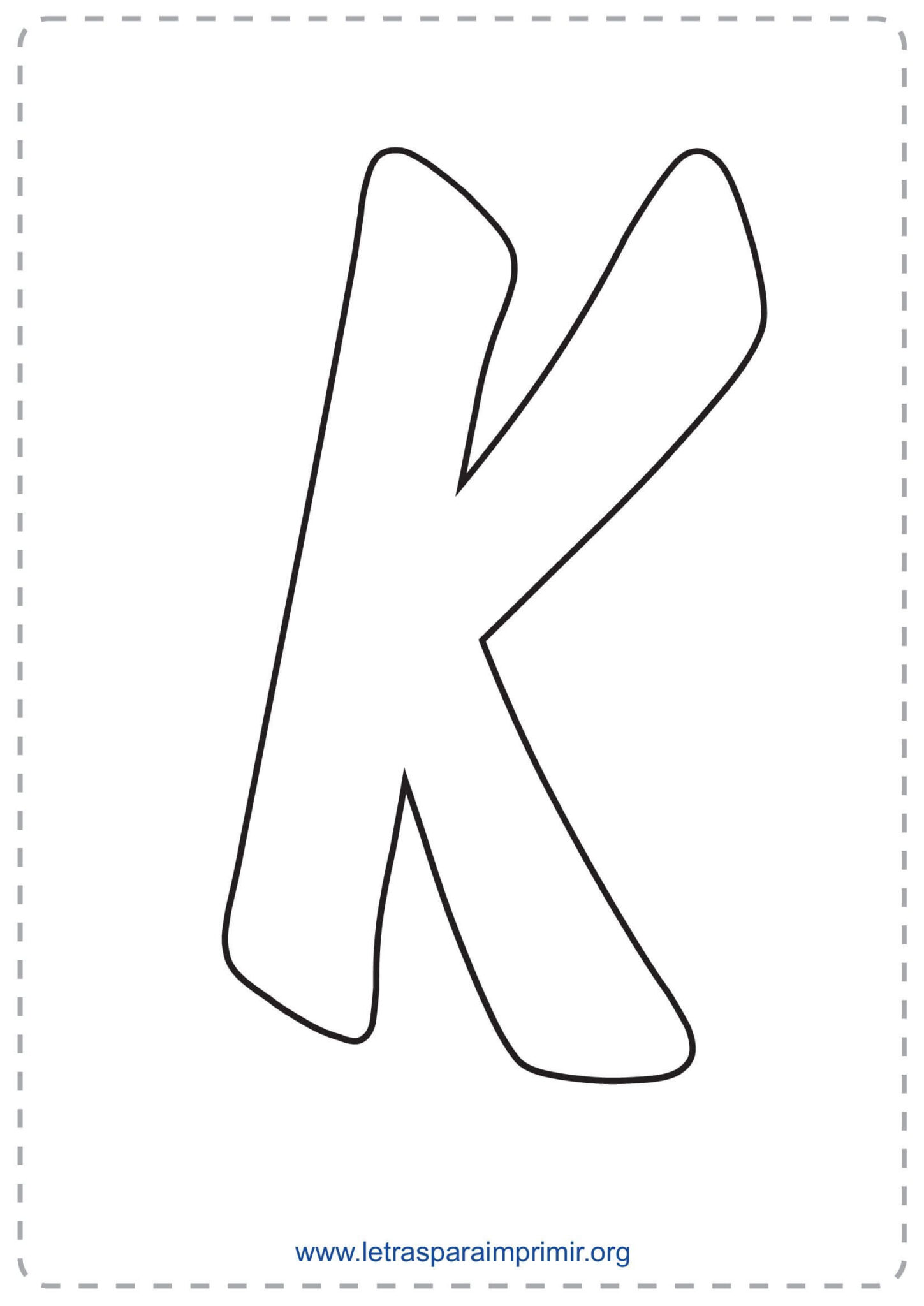 Letras K para imprimir - Letras para imprimir