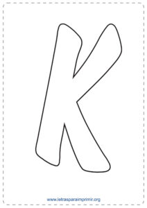 Letras K para imprimir - Letras para imprimir
