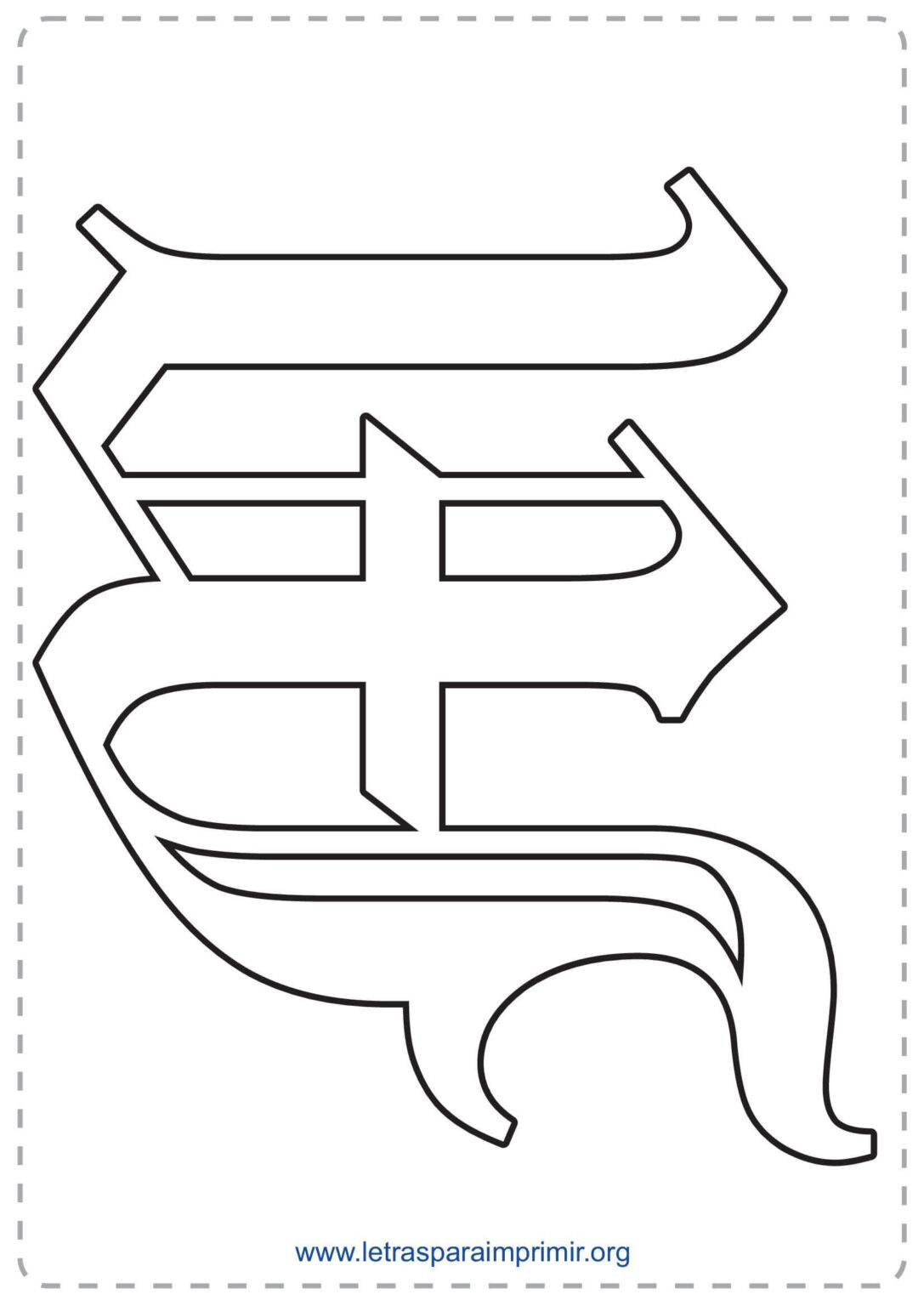 Letras M para imprimir - Letras para imprimir