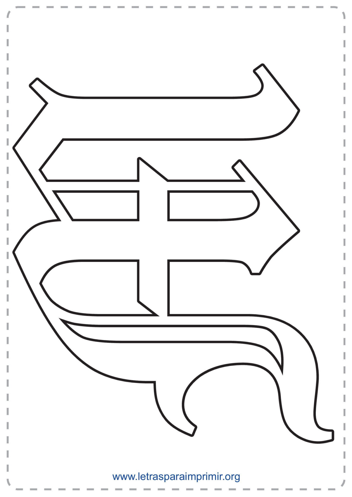 Letras M para imprimir - Letras para imprimir