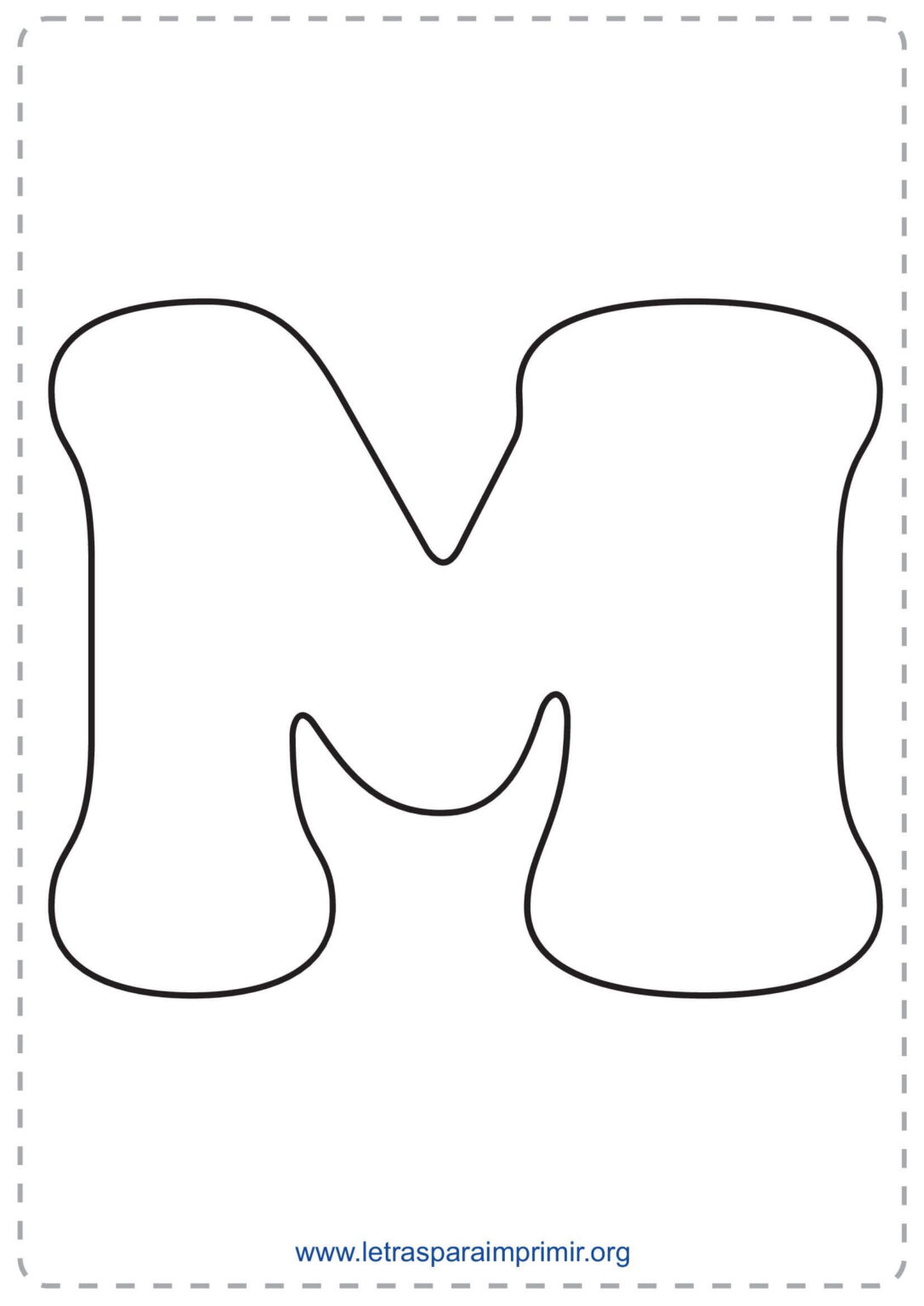 Letras M para imprimir - Letras para imprimir