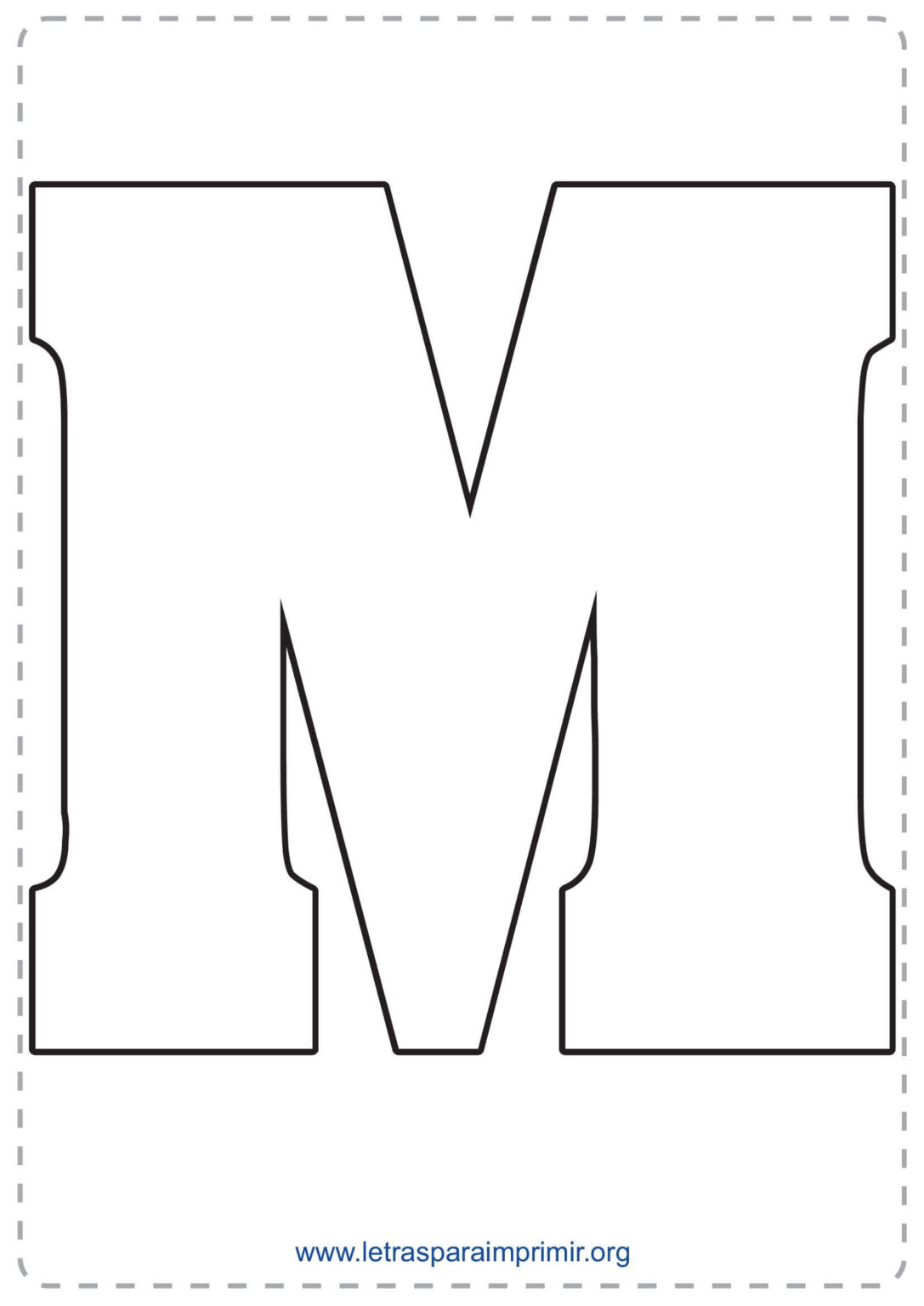 Letras M para imprimir - Letras para imprimir
