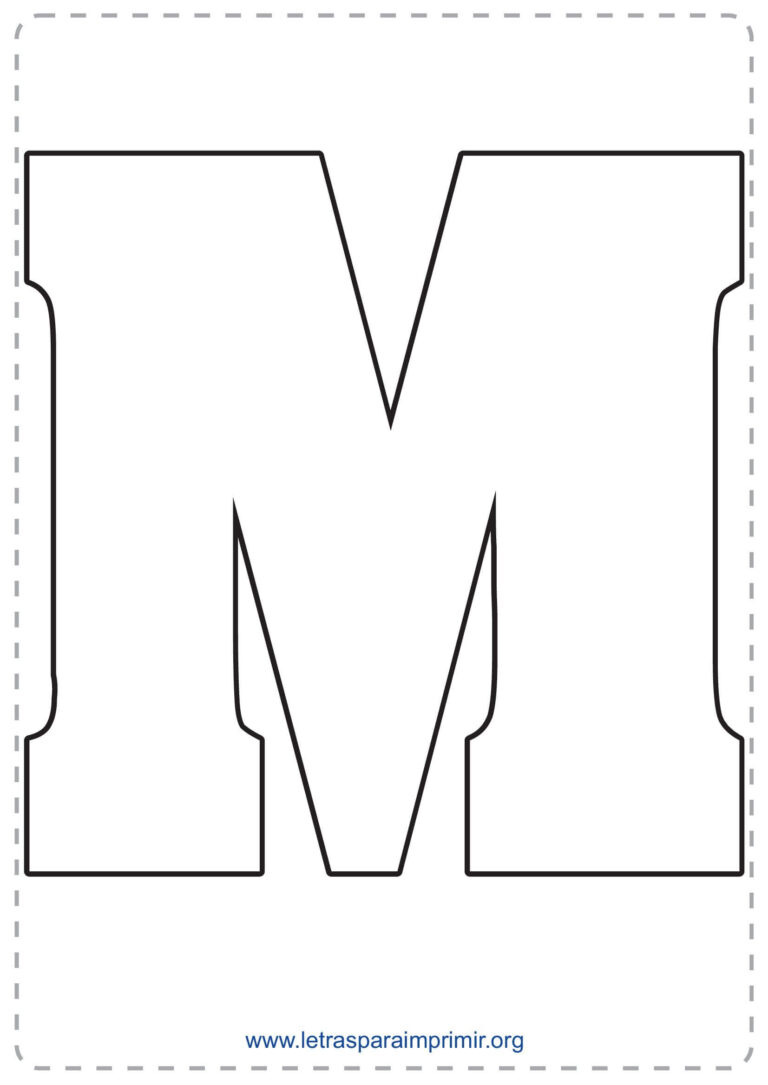 Letras M para imprimir - Letras para imprimir
