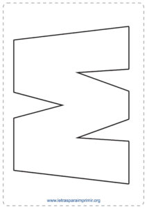 Letras M para imprimir - Letras para imprimir