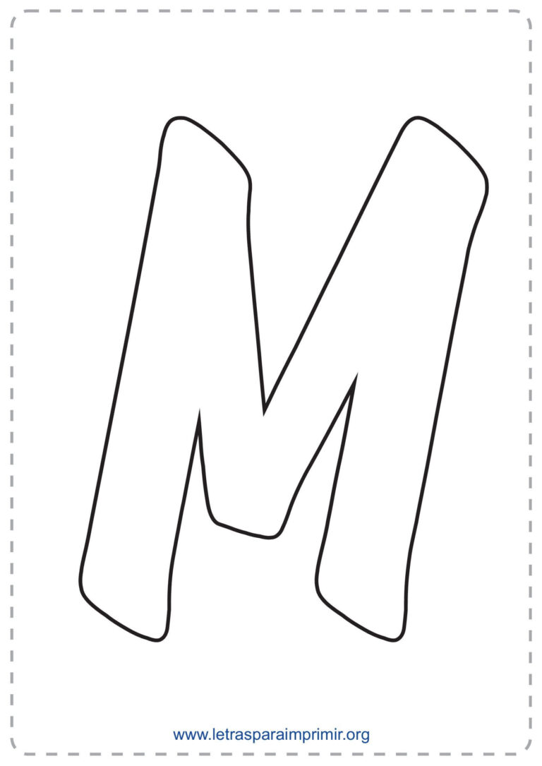 Letras M para imprimir - Letras para imprimir