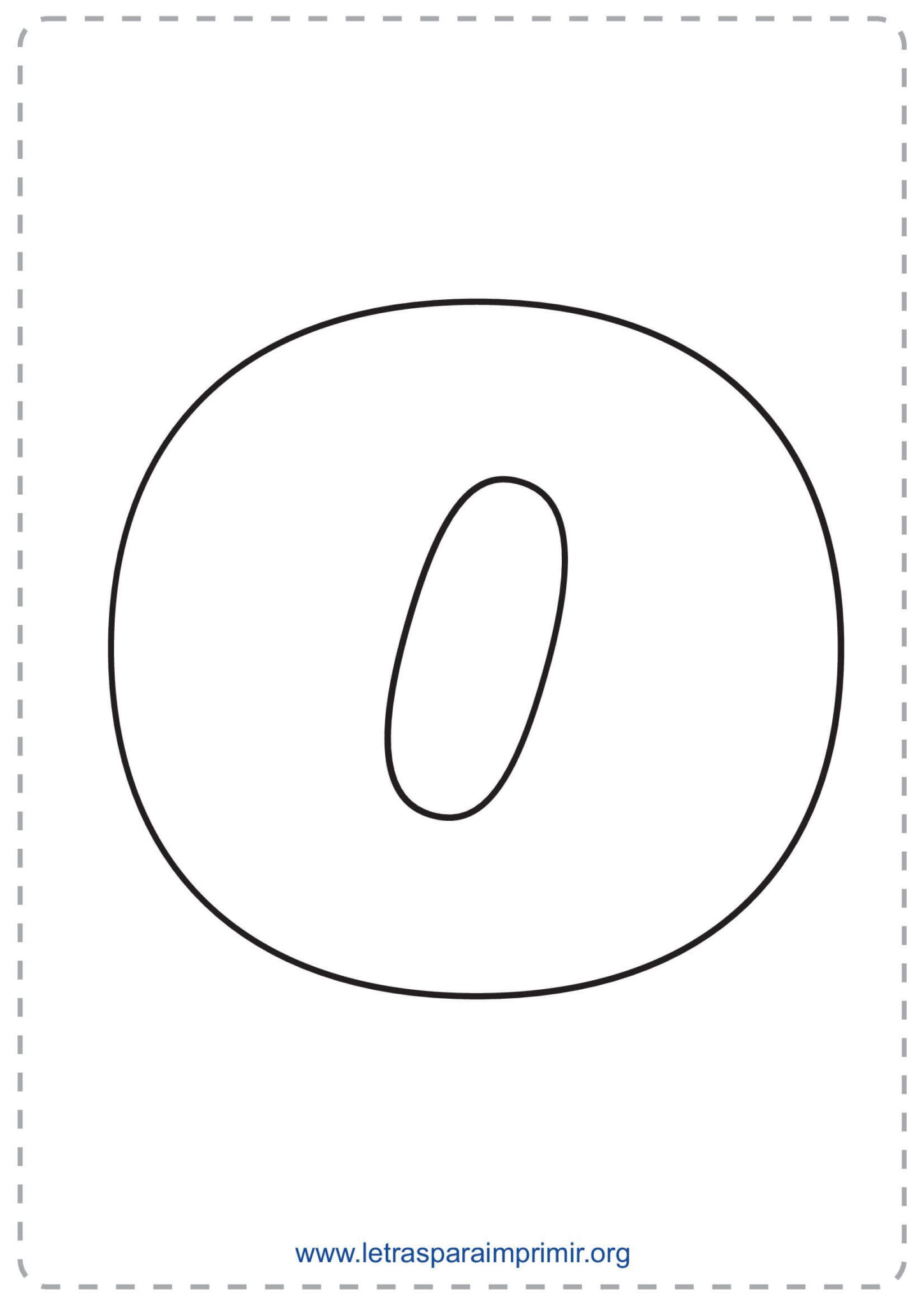 letras O para imprimir - Letras para imprimir