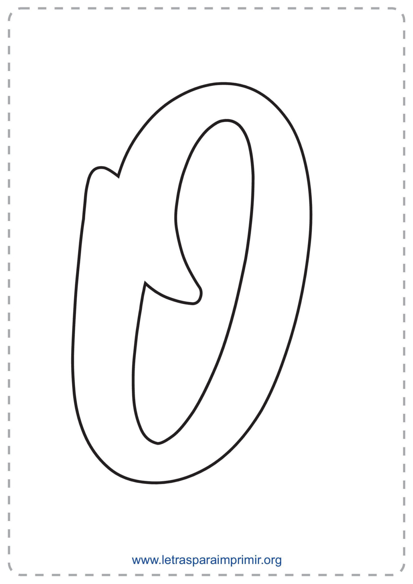 letras O para imprimir - Letras para imprimir