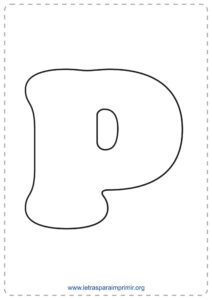 Letras P para imprimir - Letras para imprimir