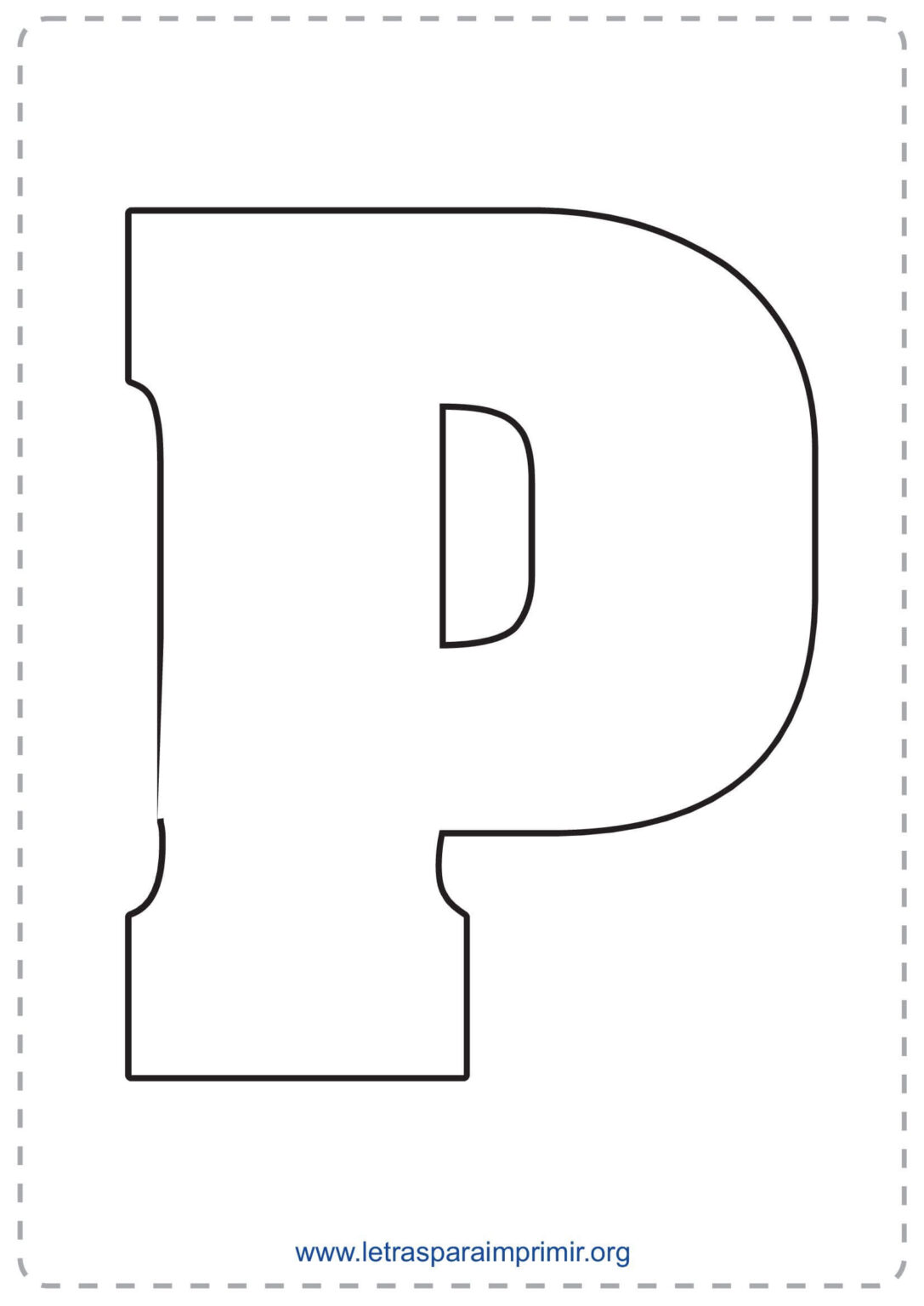 Letras P para imprimir - Letras para imprimir