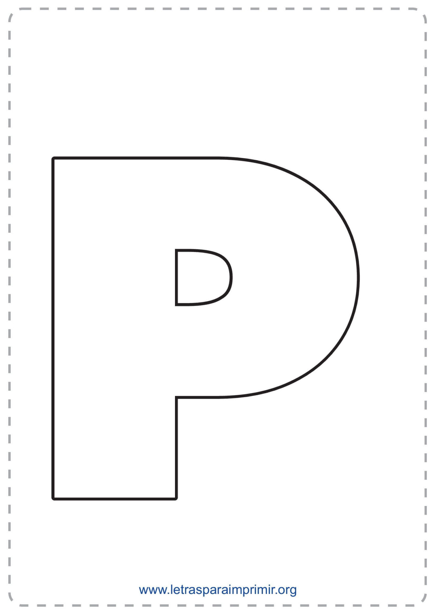 Letras P para imprimir - Letras para imprimir