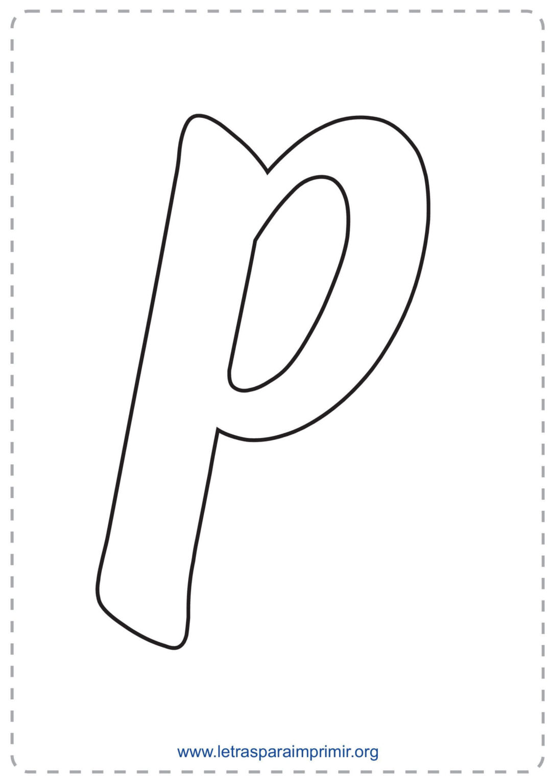 Letras P para imprimir - Letras para imprimir