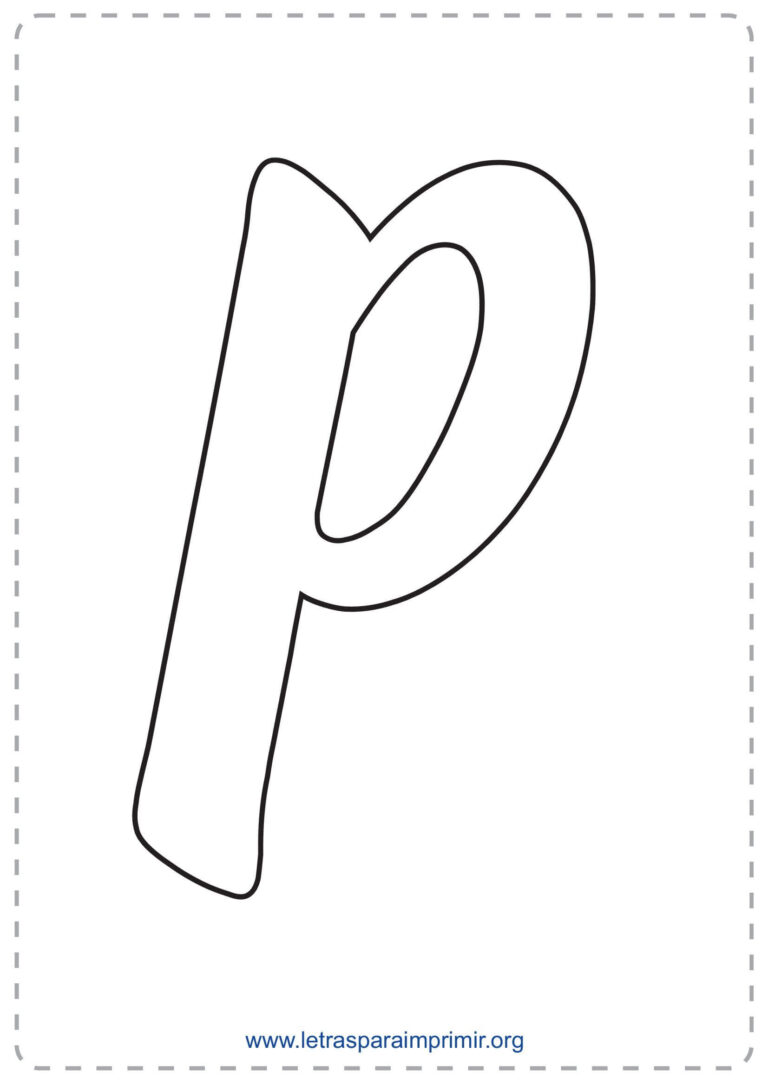 Letras P para imprimir - Letras para imprimir