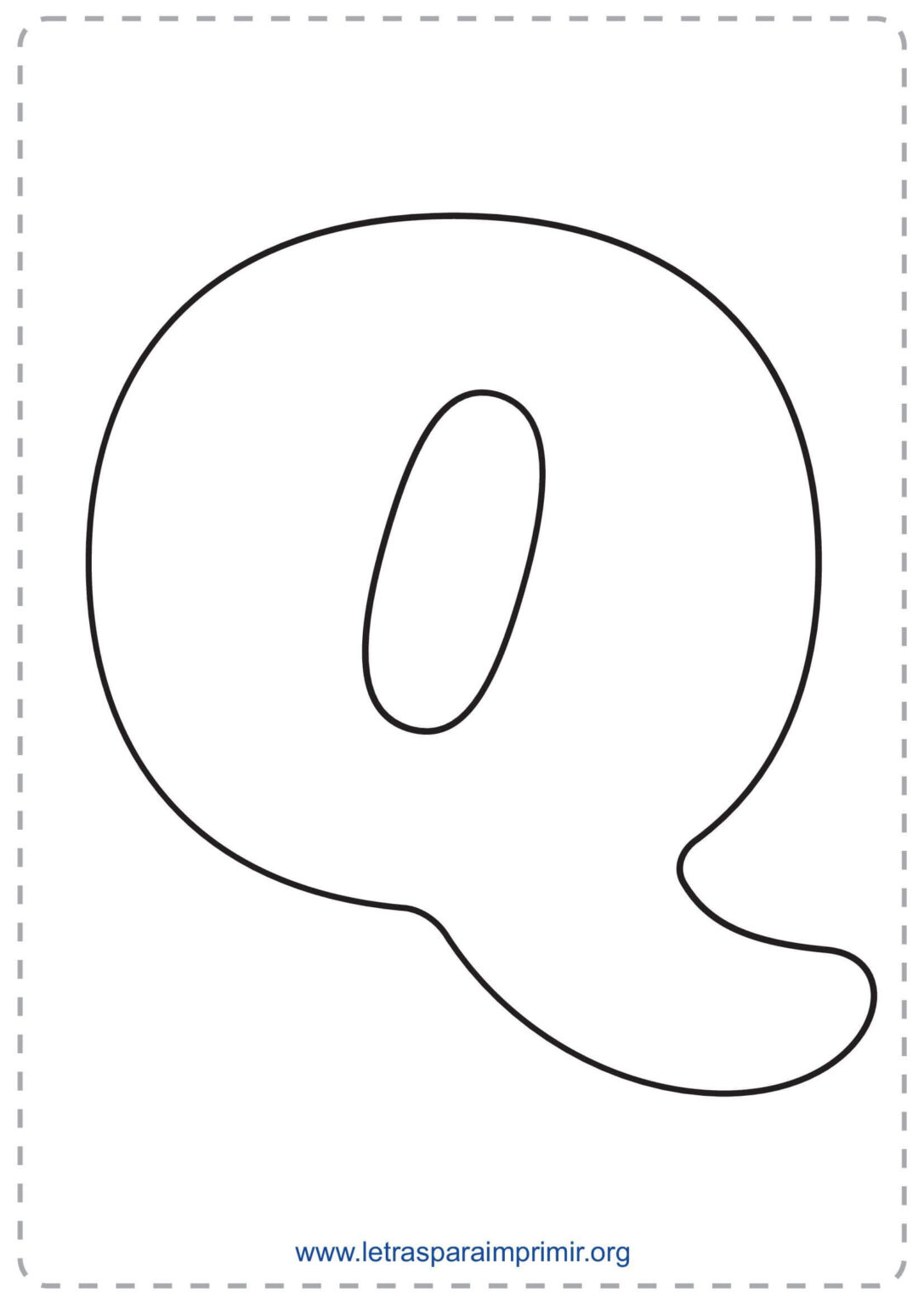 Letras Q para imprimir - Letras para imprimir