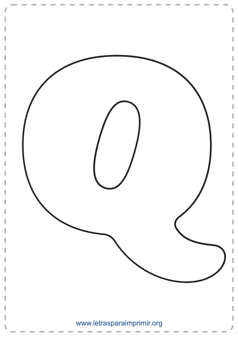 Letras Q para imprimir - Letras para imprimir