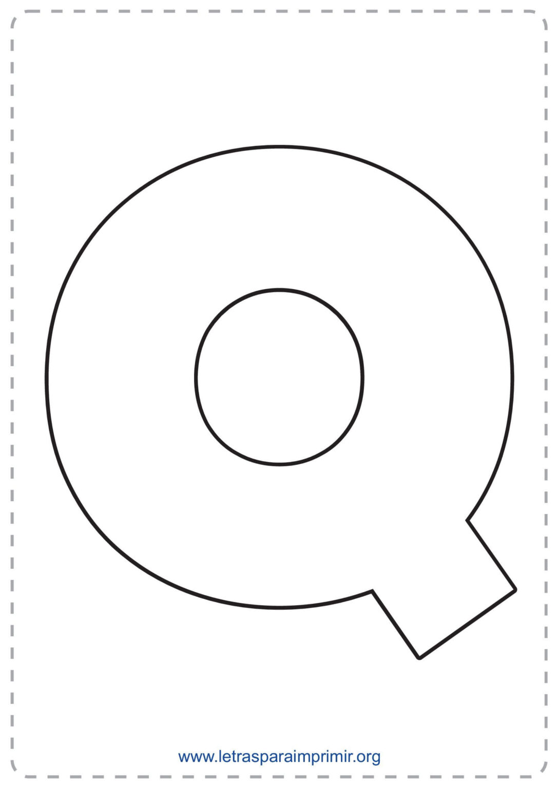 Letras Q para imprimir - Letras para imprimir