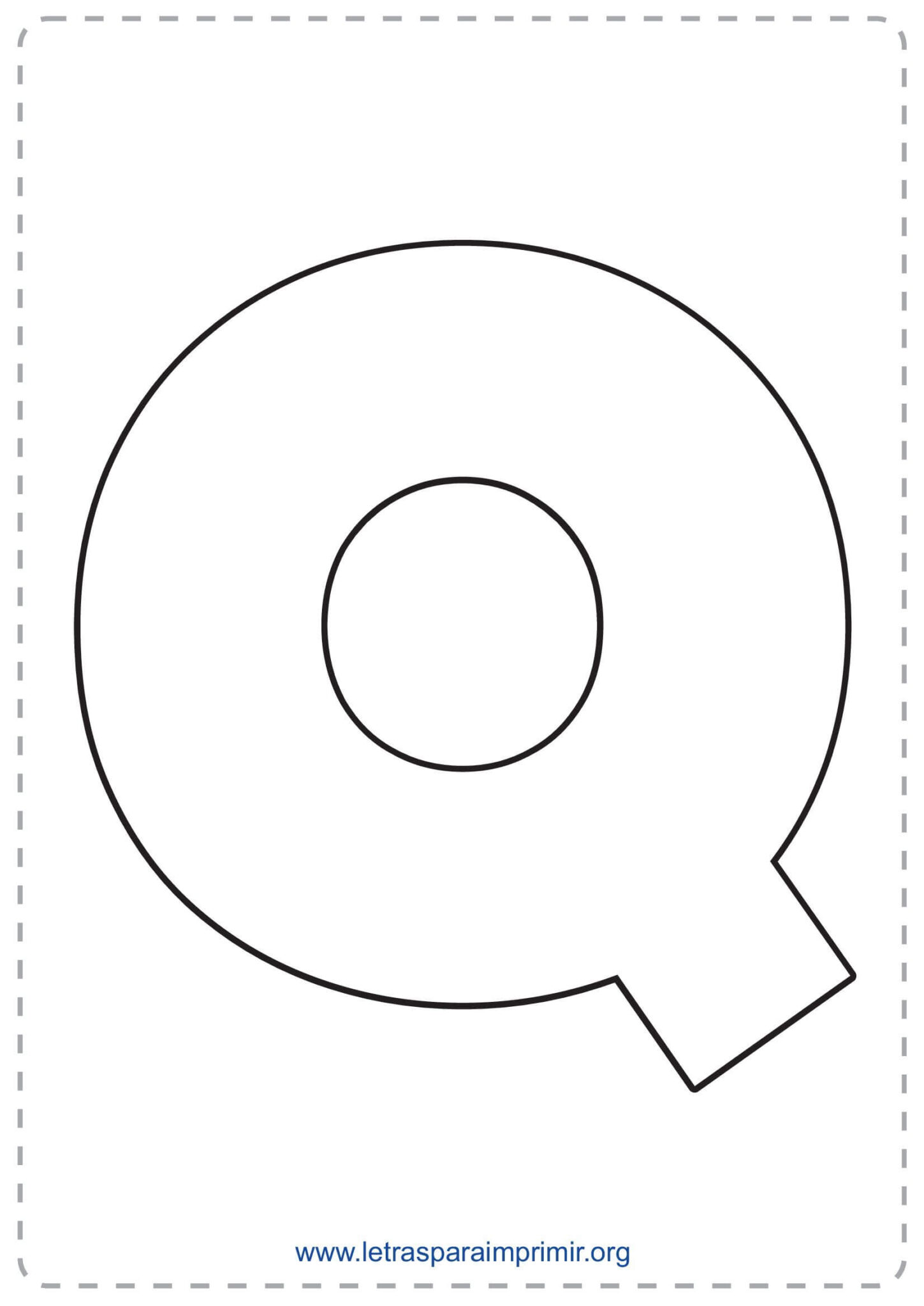 Letras Q para imprimir - Letras para imprimir