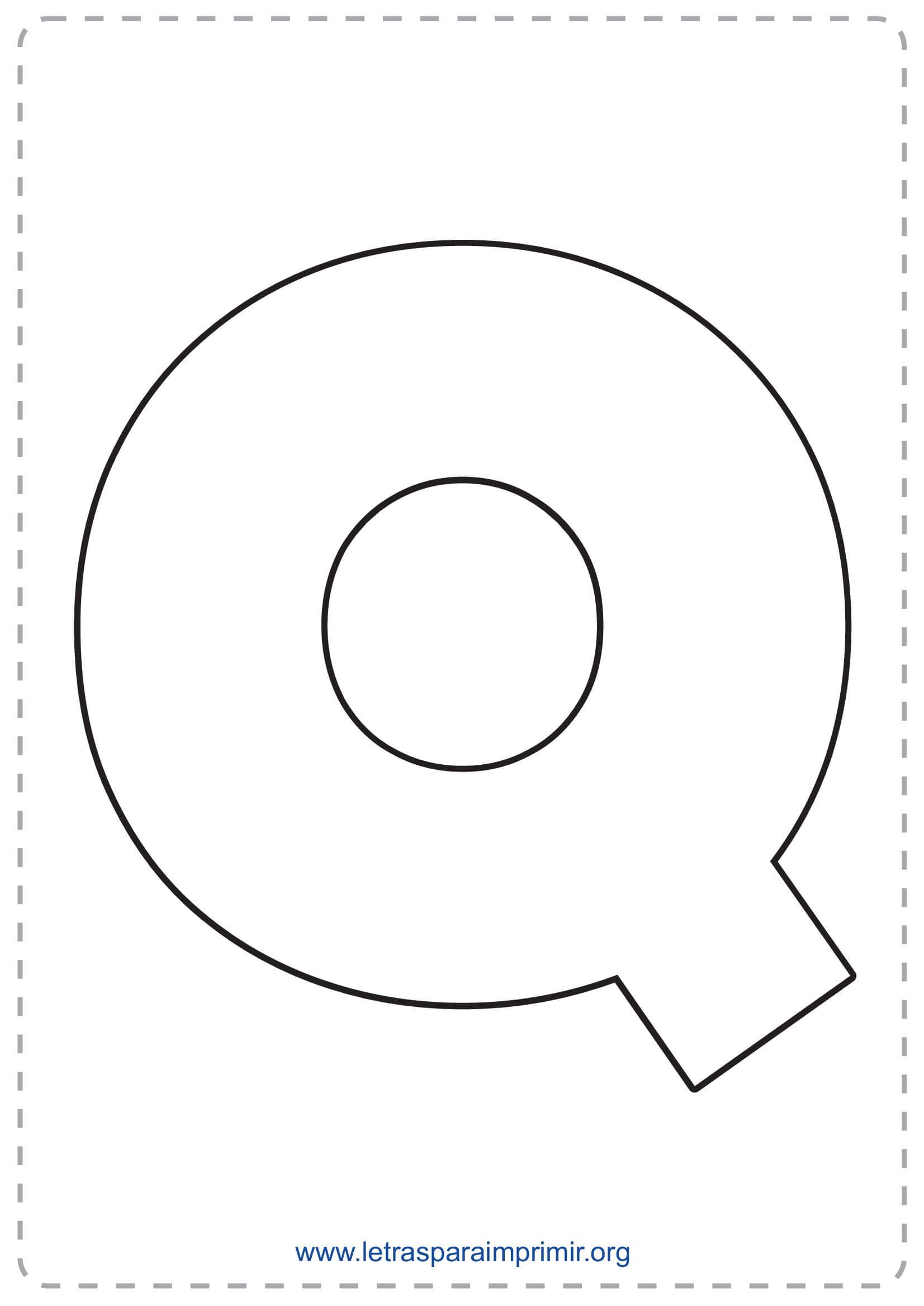 Letras Q para imprimir - Letras para imprimir