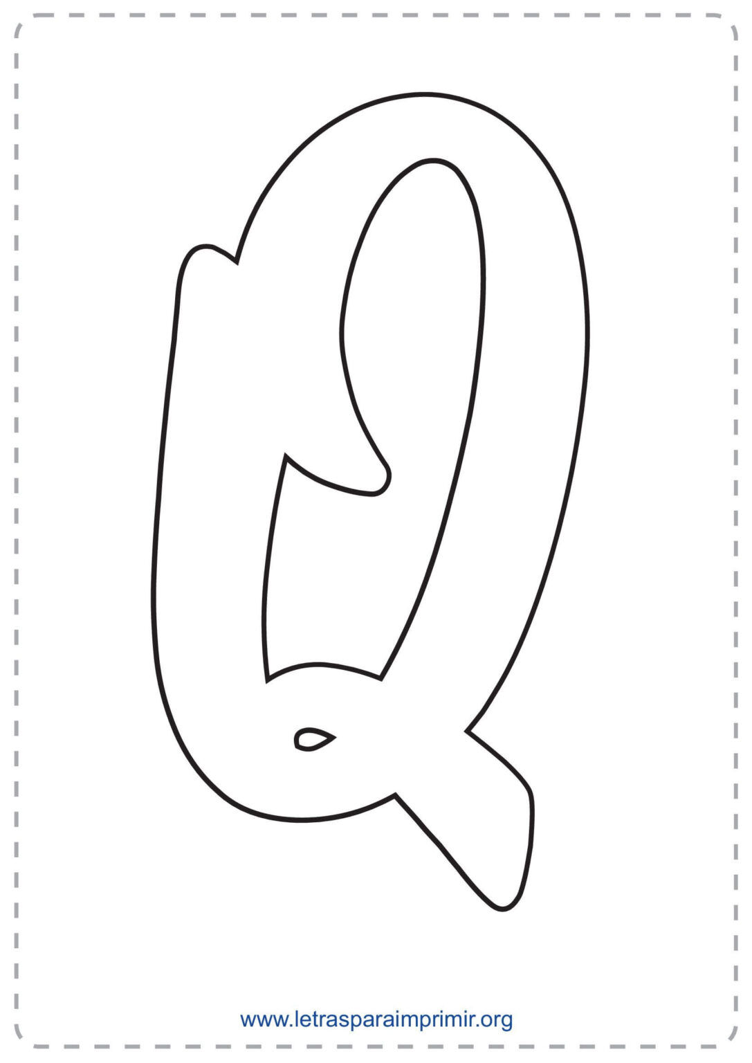 Letras Q para imprimir - Letras para imprimir