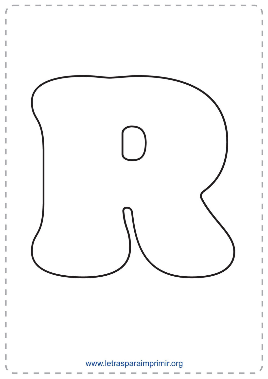 Letras R para imprimir - Letras para imprimir