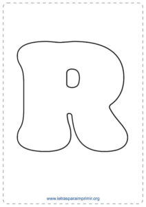 Letras R para imprimir - Letras para imprimir